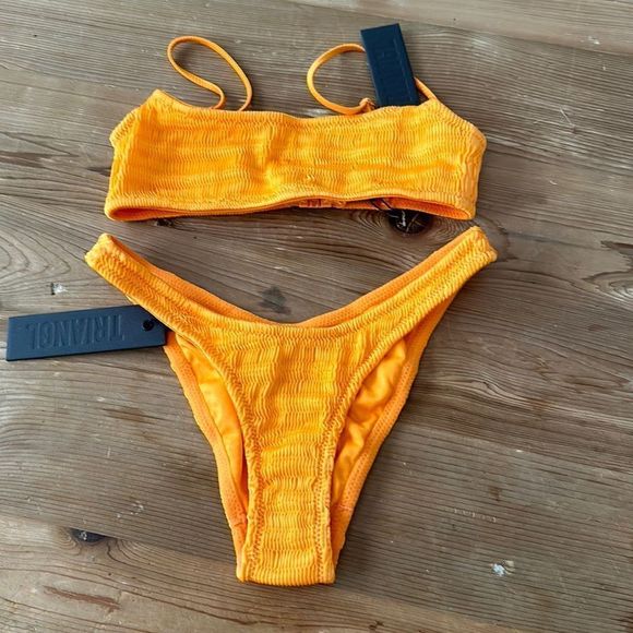 triangl swimwear | Swim | Triangl Micacheeky Desert Orange No Bag New ...